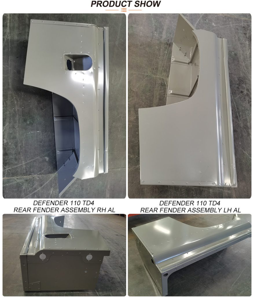 DEFENDER 110 TD4 REAR FENDER ASSEMBLY RH LH ALUMINUM #ALA710140#RH ...