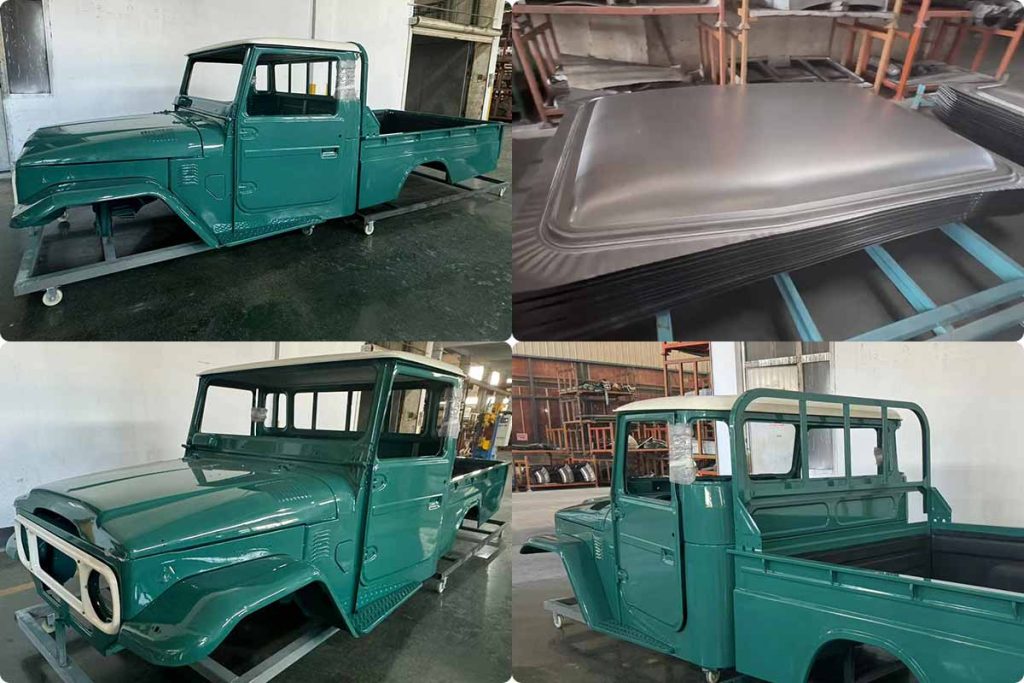 Modified FJ43 and FJ45 Troopy Roof Restored